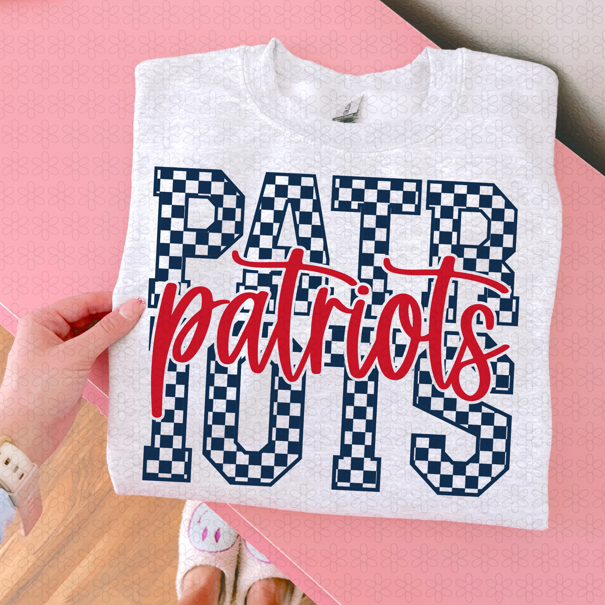 Checkered Cursive Sports Team (Multiple Options) DTF Transfer – The ...