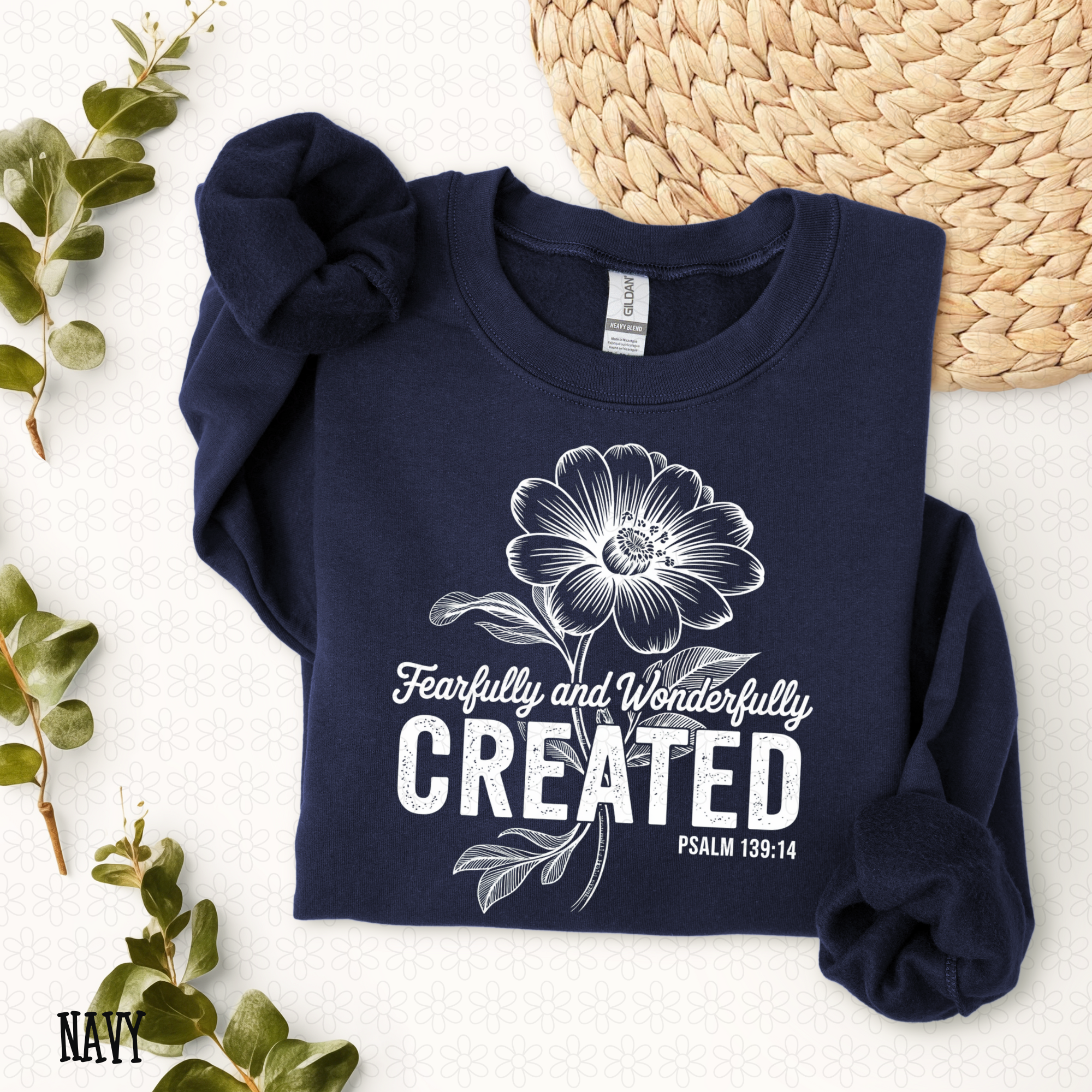 Fearfully And Wonderfully Created Flower DTF Transfer – The Wholesale Shack