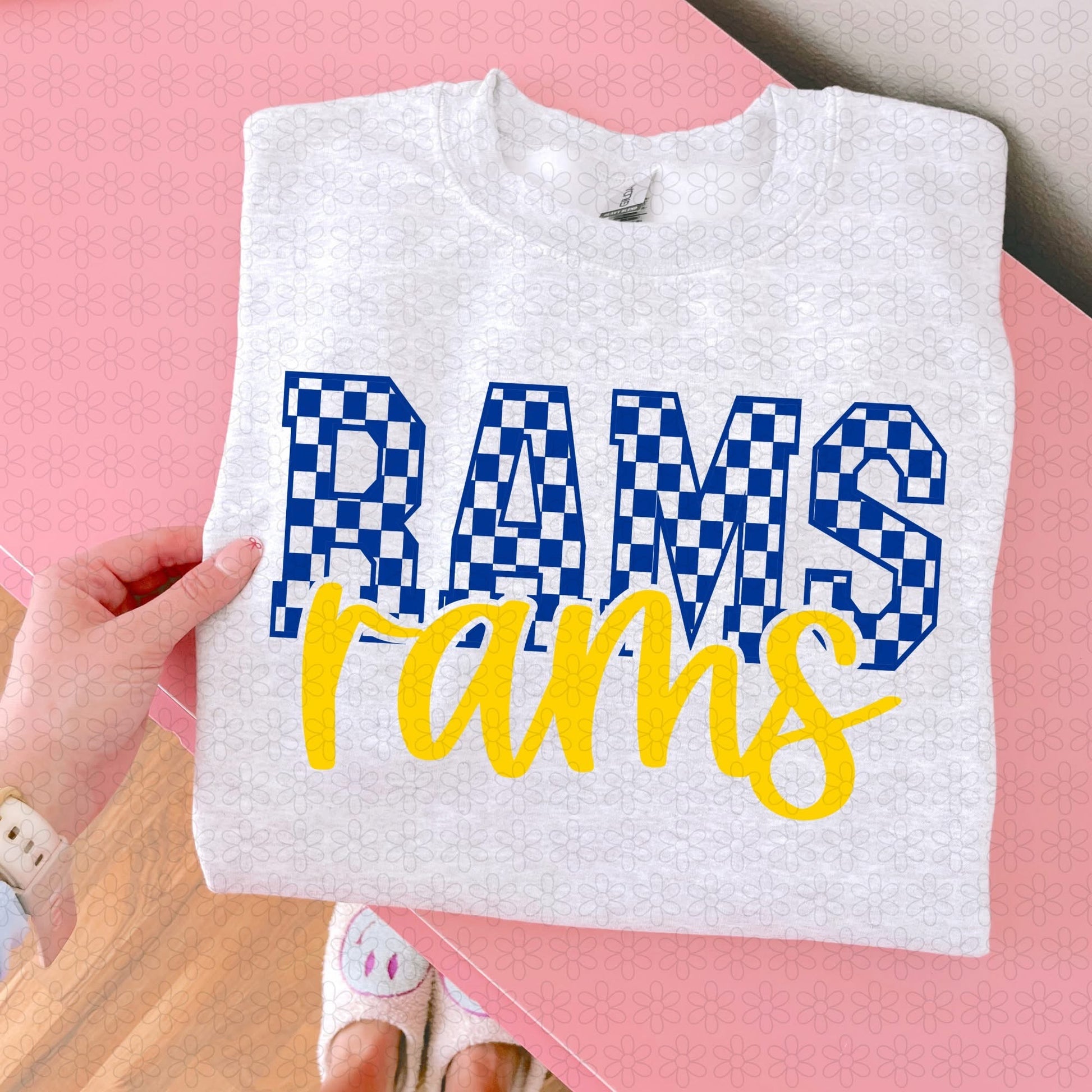 Checkered Cursive Sports Team (Multiple Options) DTF Transfer – The ...