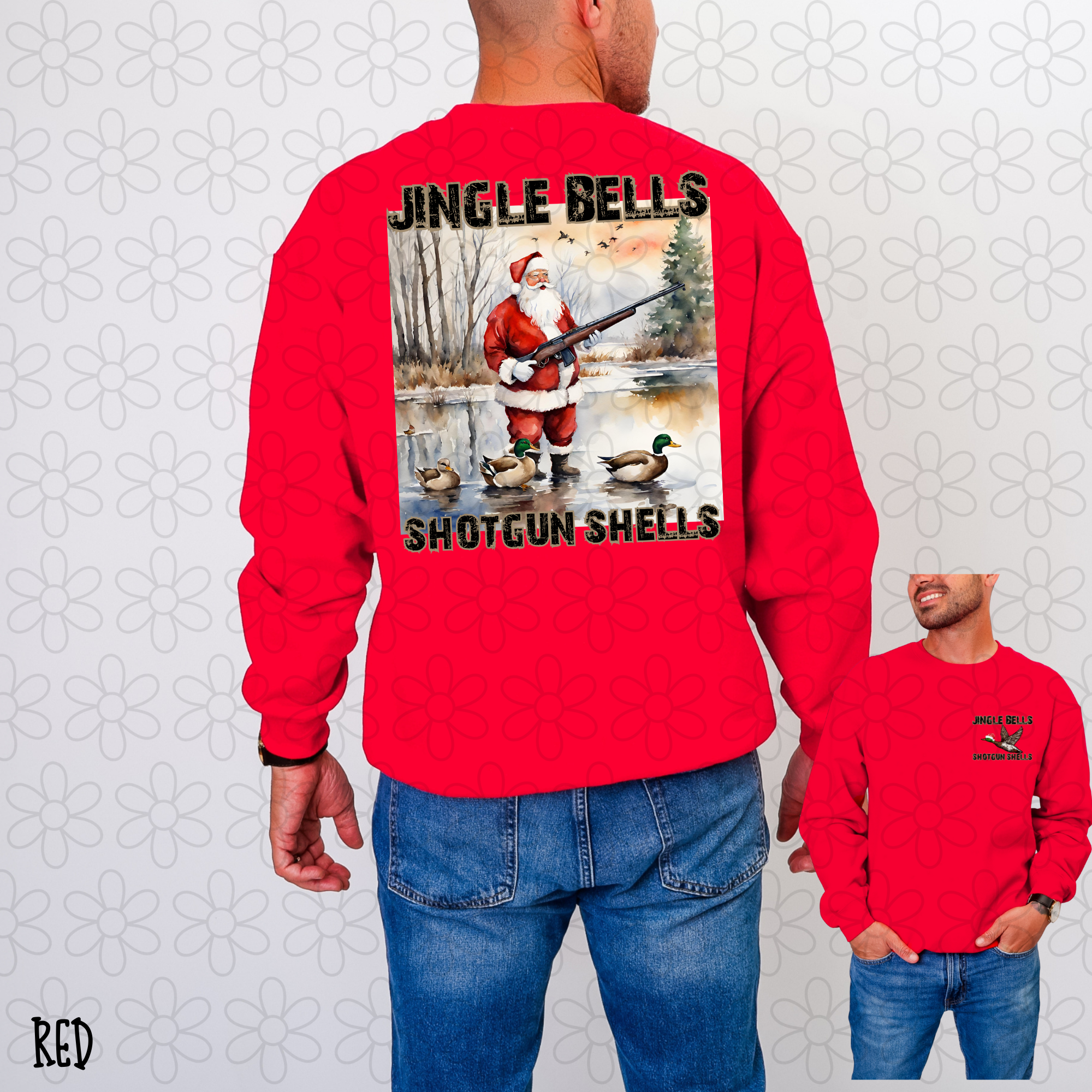 Jingle Bells Shotgun Shells (Front & Back Option) DTF Transfer – The ...