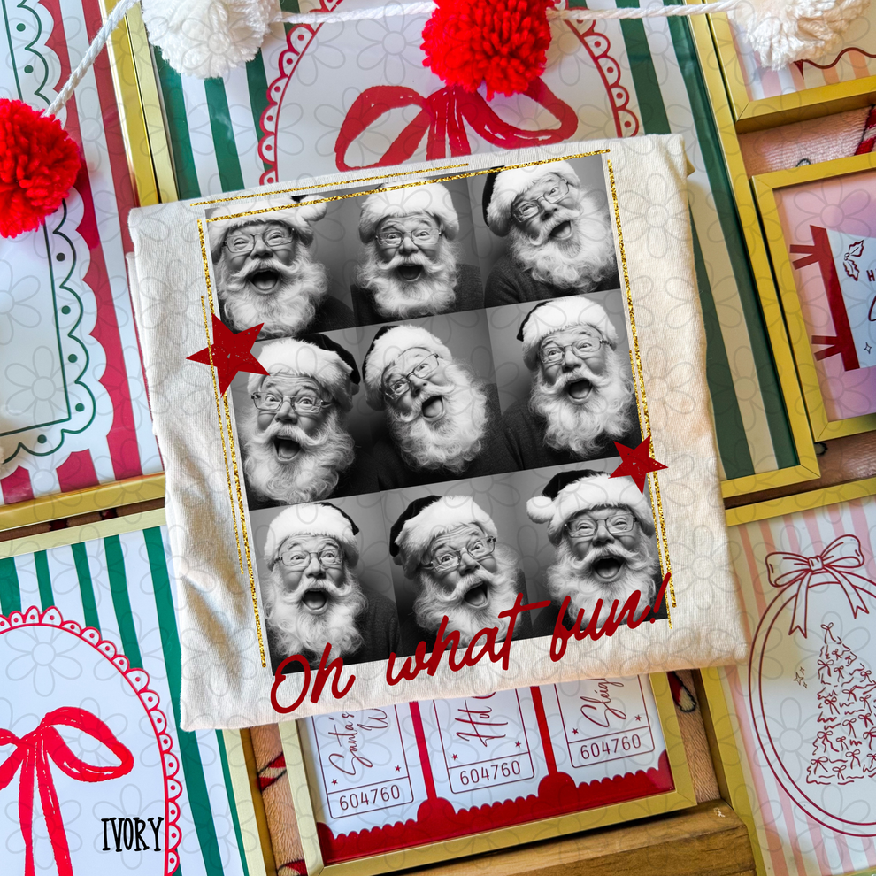 Oh What Fun Santa Claus Photos DTF Transfer – The Wholesale Shack