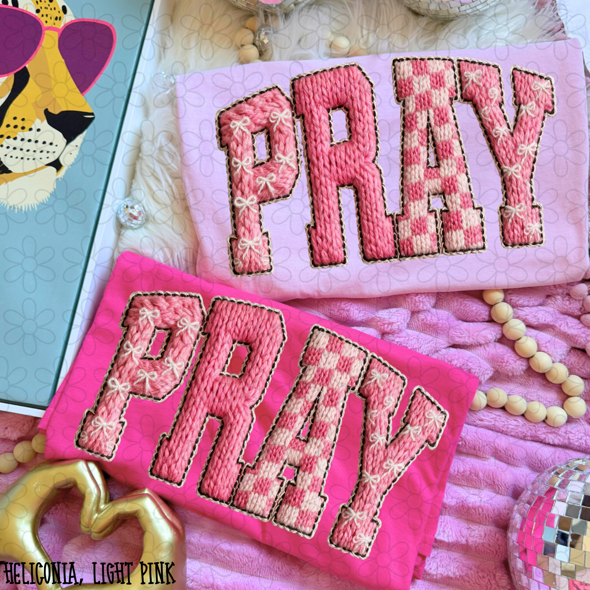 Pink Knit Pray DTF Transfer – The Wholesale Shack