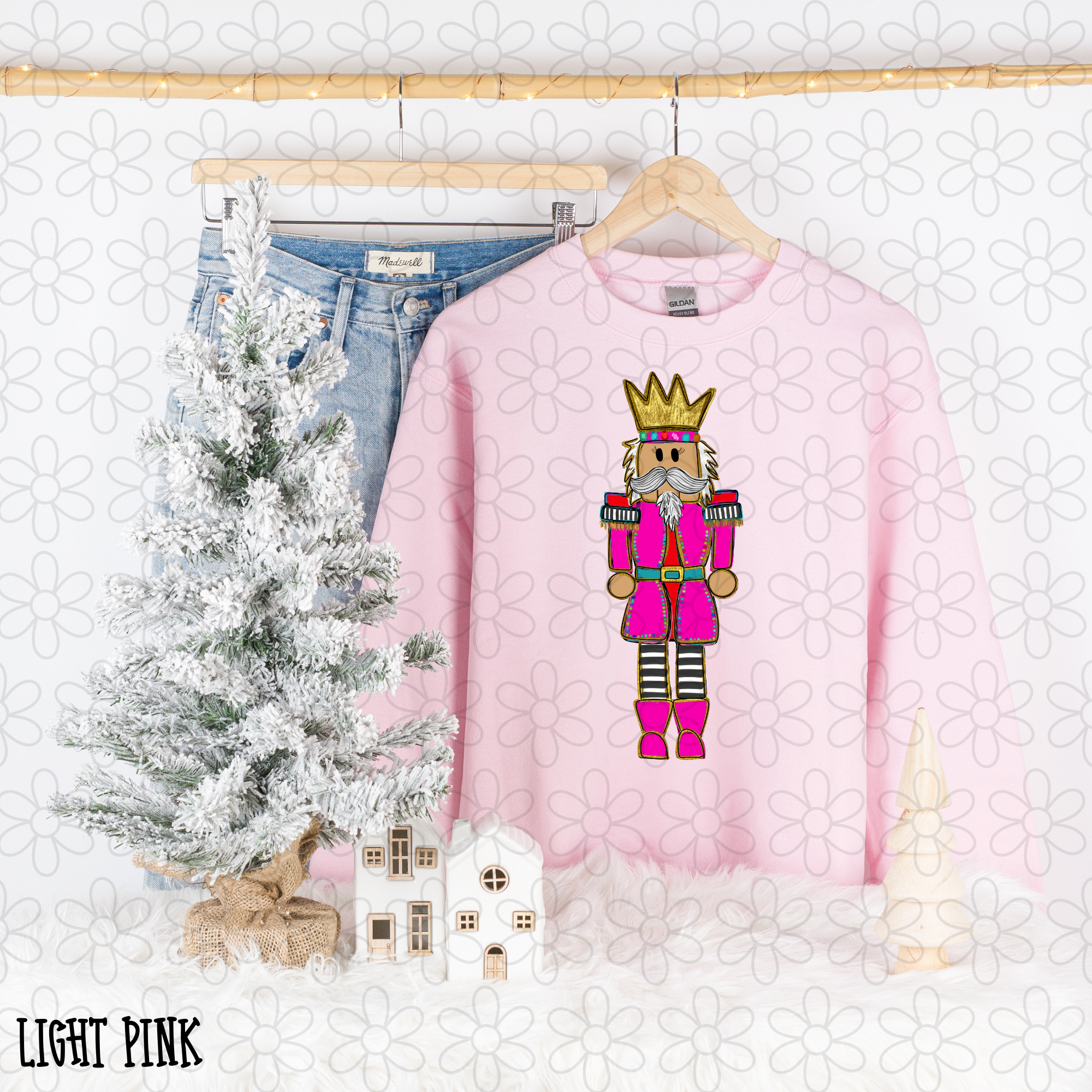 Preppy Nutcracker Pink Completed Tee – The Wholesale Shack