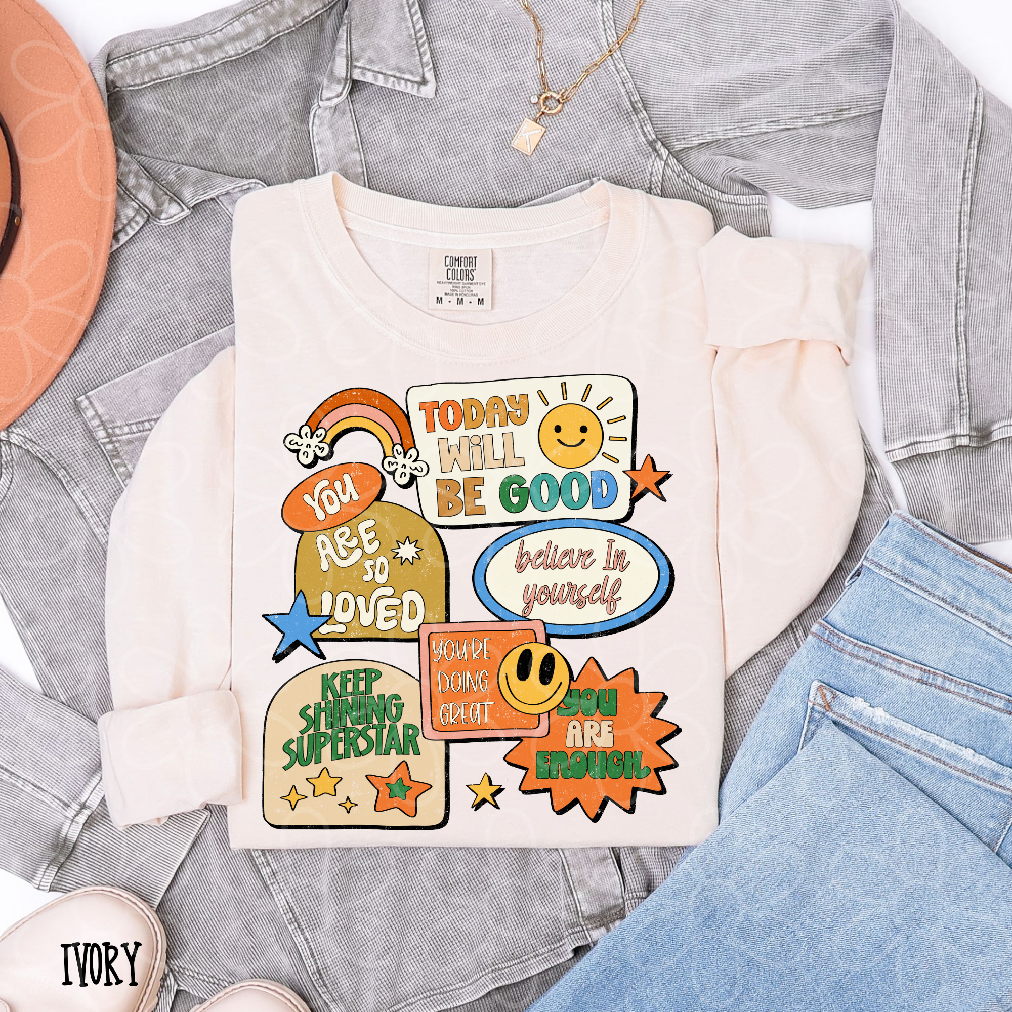 Retro Affirmations Smileys DTF Transfer – The Wholesale Shack