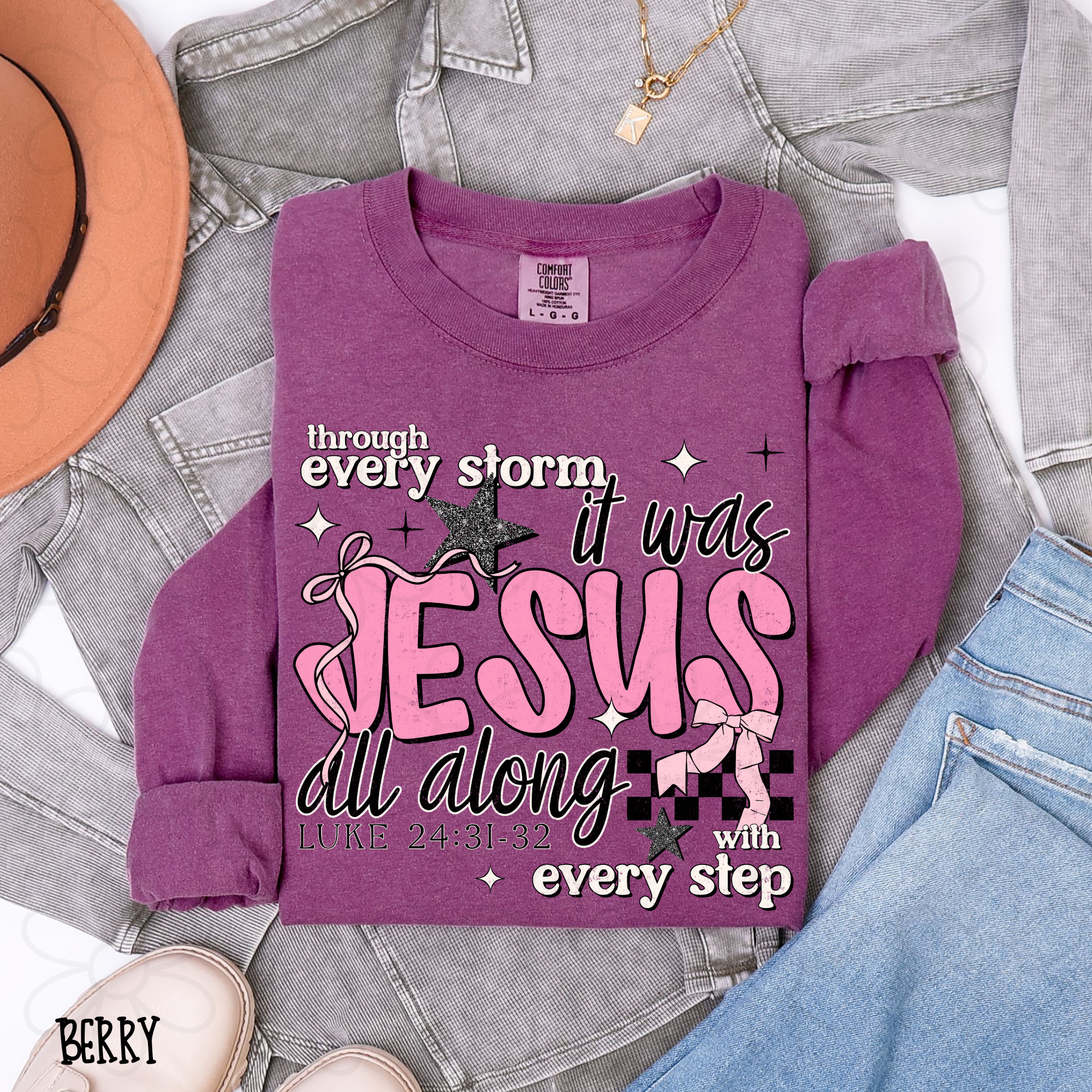 Through Every Storm It Was Jesus All Along With Every Step Kids Comple ...
