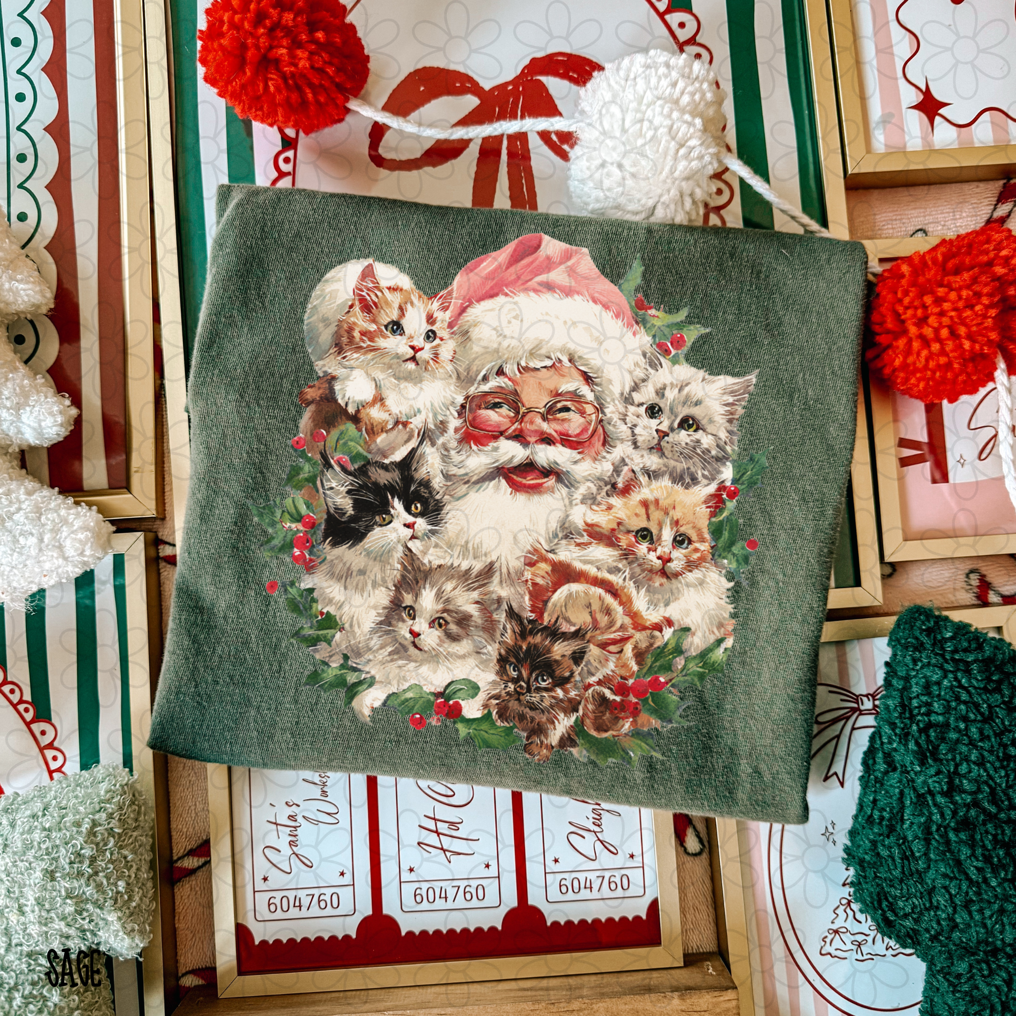 Vintage Santa Claus Cats DTF Transfer – The Wholesale Shack